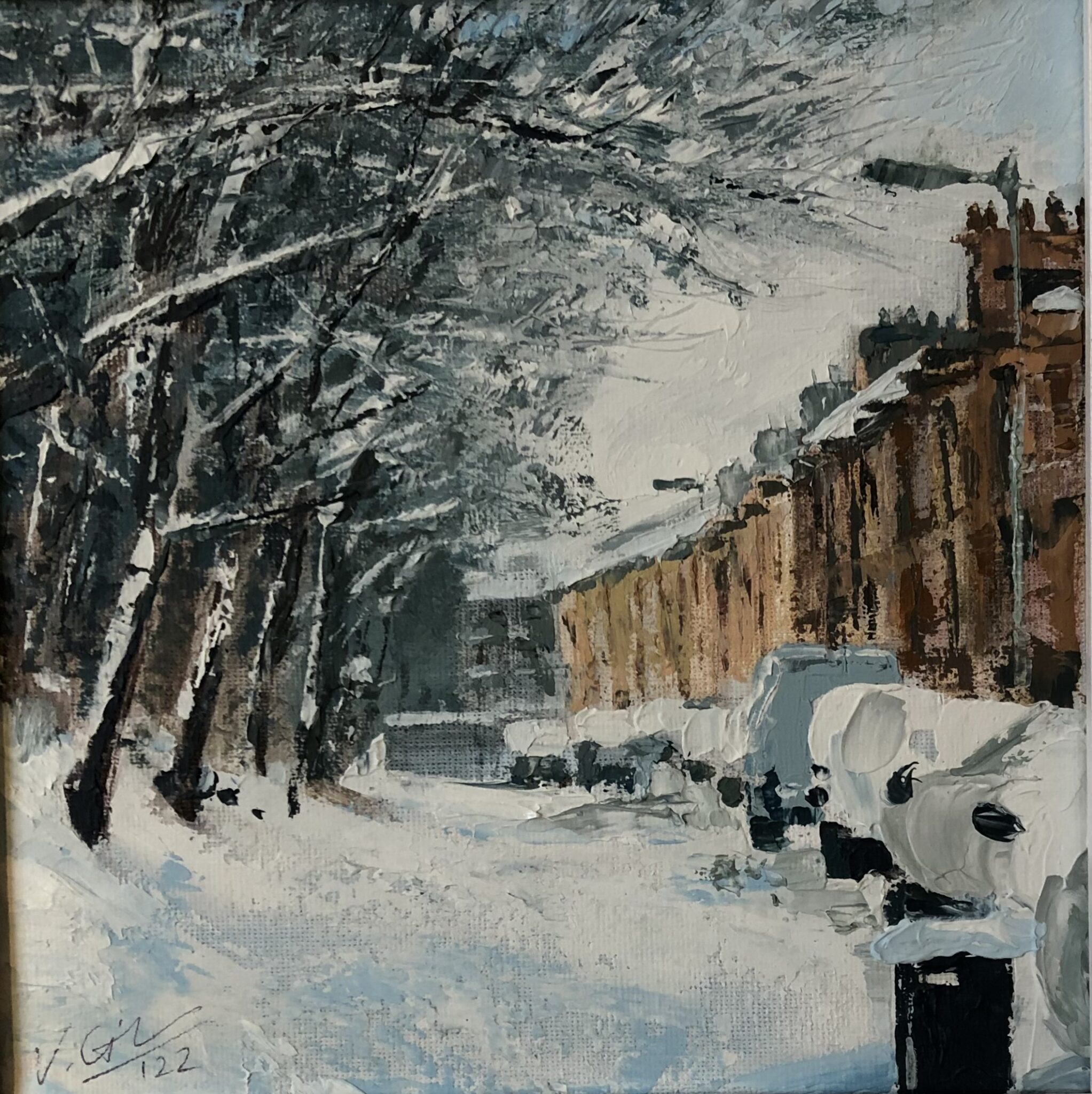 compass galleryGlasgow street in snow, 2022 - compass gallery